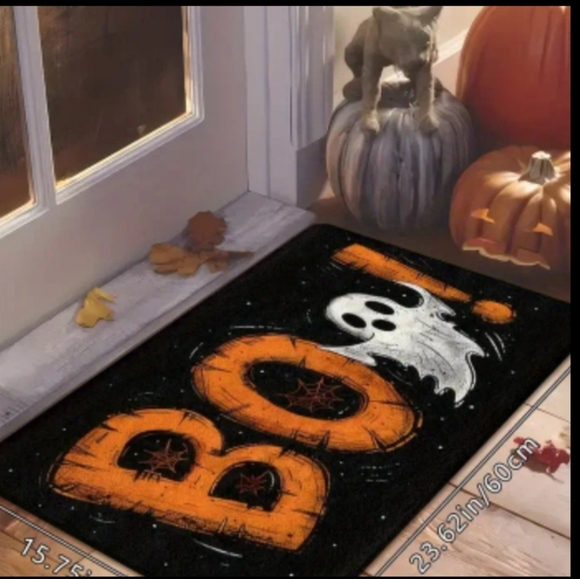 Accents | Halloween Boo Doormat Spooky Entrance Mat Nonslip ...
